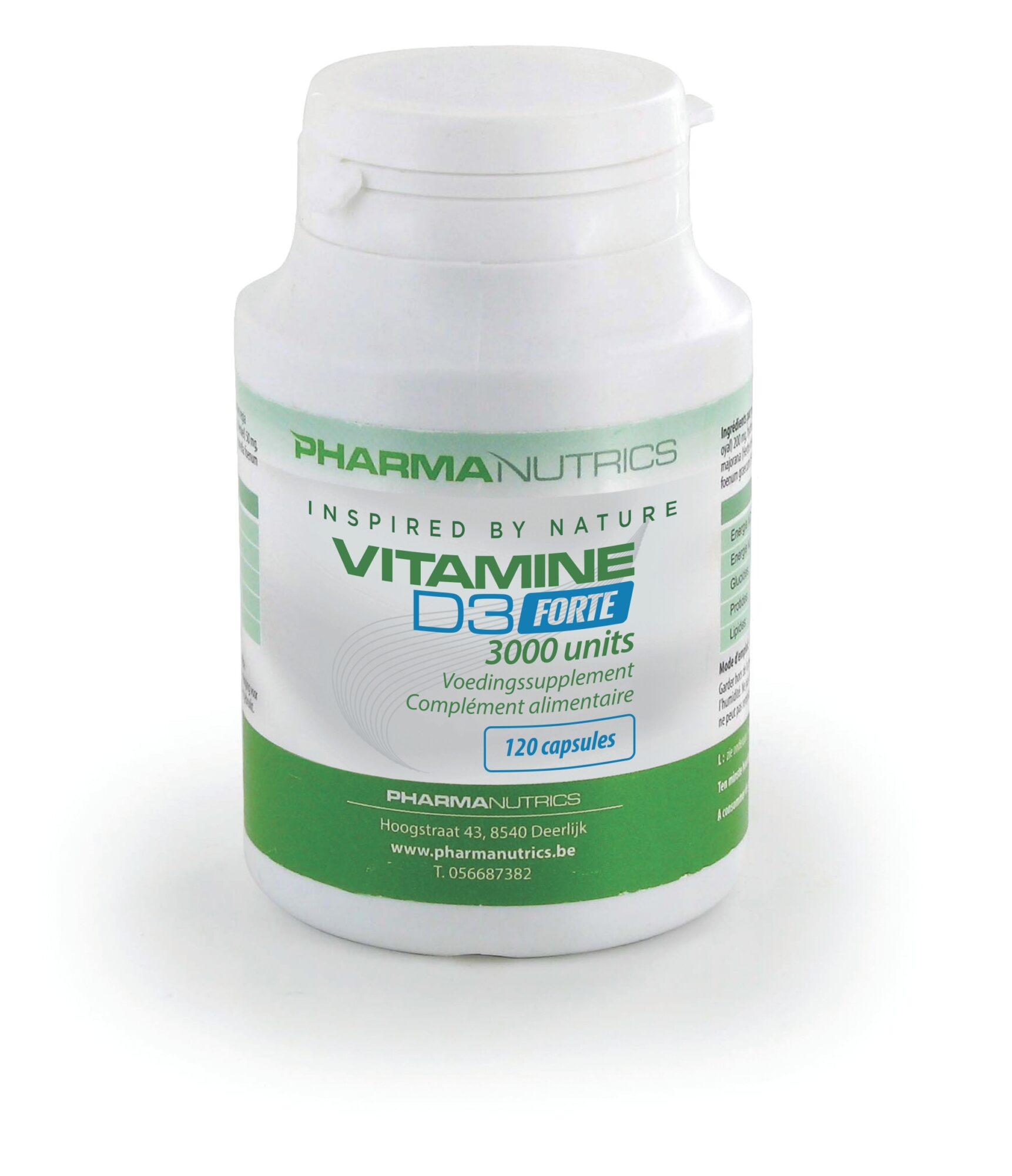 VIT D3 FORTE 3000 IU 120 caps PHARMANUTRICS - PharmaNutrics
